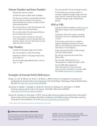 Journal article reference checklist 7th ed. | PDF