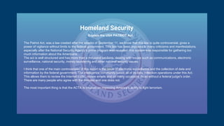 Homeland Security | PPTX