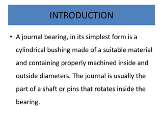 Journal bearing | PPTX