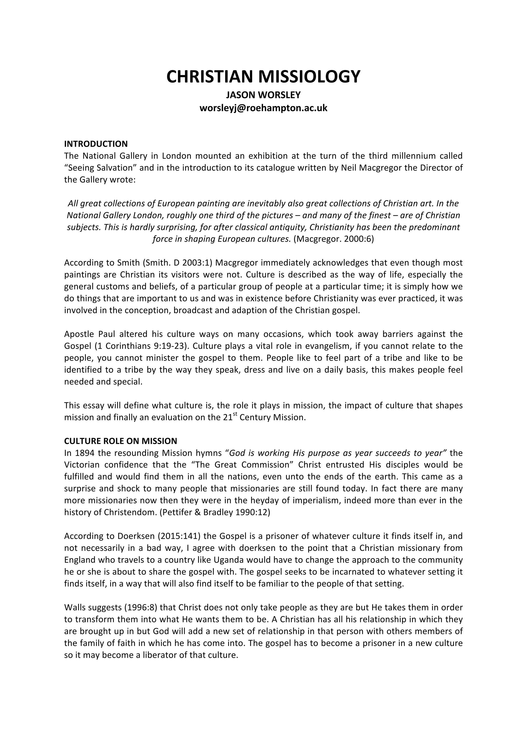 Christian Missiology | PDF