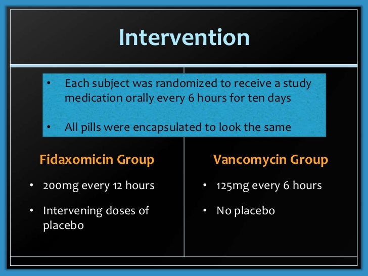Journal Club: Fidaxomicin versus Vancomycin for Clostridium Difficile…