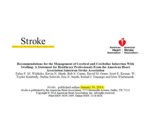 American Stroke Association recommendations on Ischemic stroke with ...