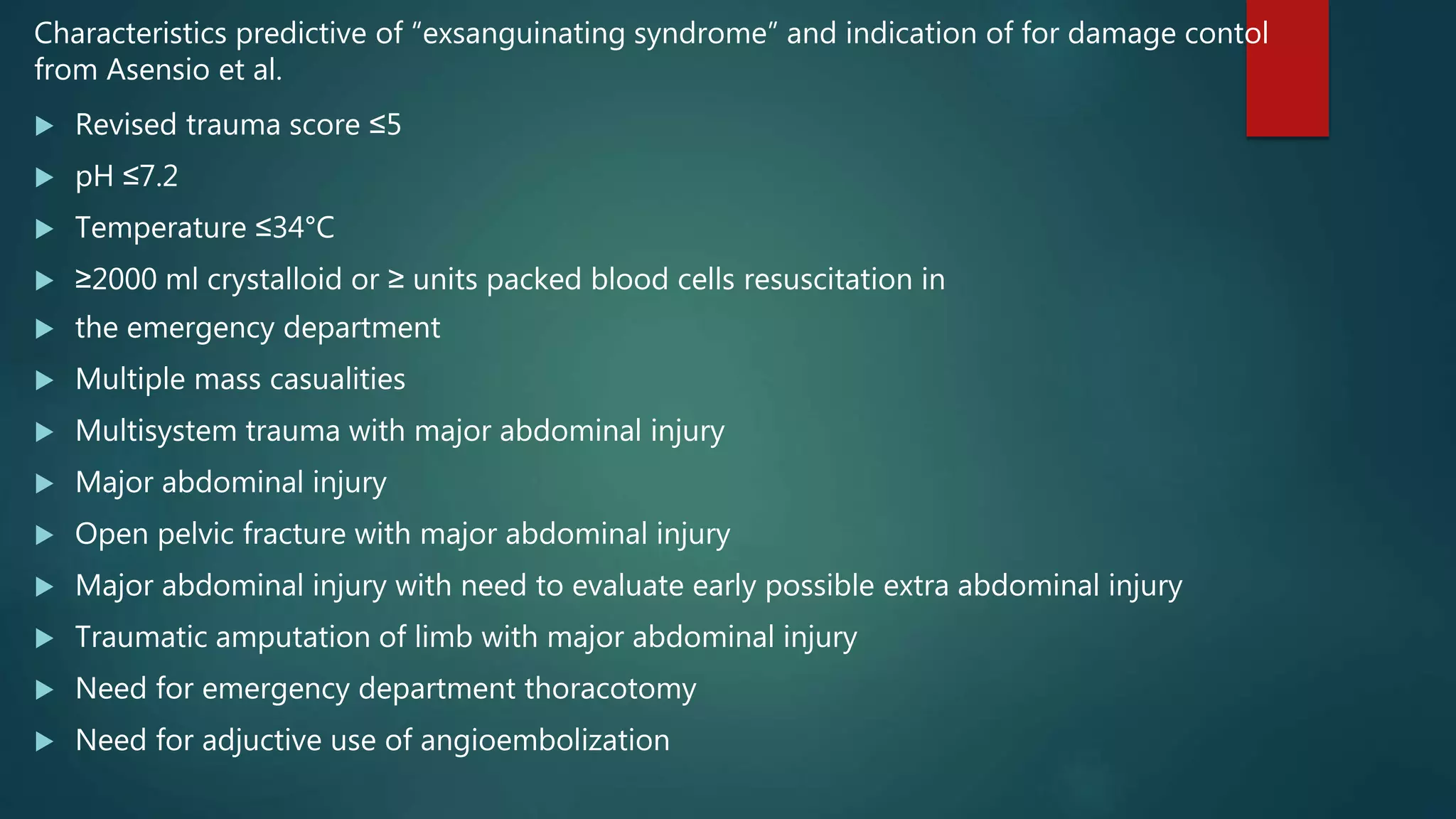 Fluid management in patients with trauma: Restrictive versus Liberal ...