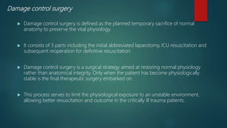 Fluid management in patients with trauma: Restrictive versus Liberal ...