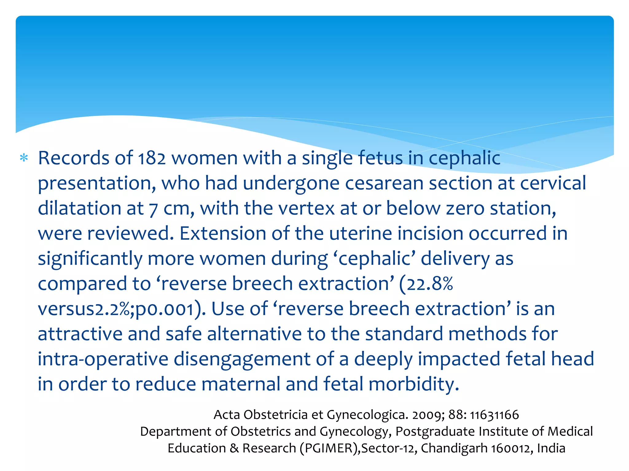 second stage cesarean section : patwardhan | PPTX
