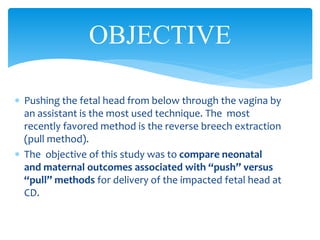 second stage cesarean section : patwardhan | PPTX