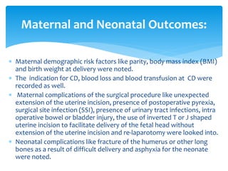 second stage cesarean section : patwardhan | PPTX