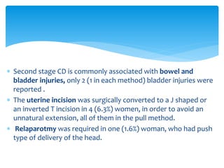 second stage cesarean section : patwardhan | PPTX