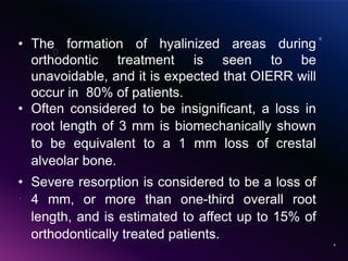Effect of Orthodontic Mechanotherapies on Extrnal Root Resorption | PPT