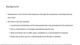 PICU Fever Algorithm- Journal Club | PPT