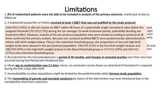 Journal clubs- neonatal blood transfusion threshold | PPTX