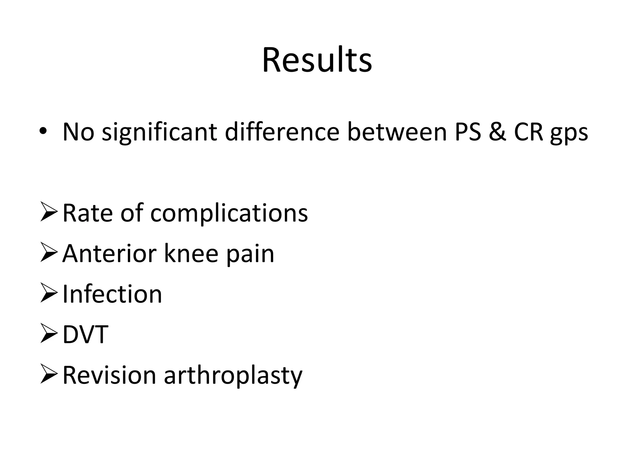 Journal club cr vs ps tkr | PPTX