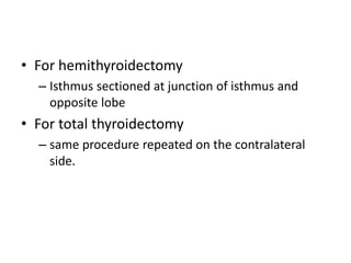 Endoscopic thyroidectomy through Oro- vestibular route | PPTX