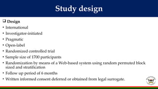 Journal Club - RCT - Critical Care - Mpagi.pptx