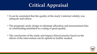 Journal Club - RCT - Critical Care - Mpagi.pptx