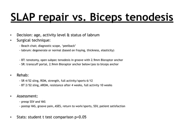 Journal club surgical treatment of isolated type III slap lesions ...