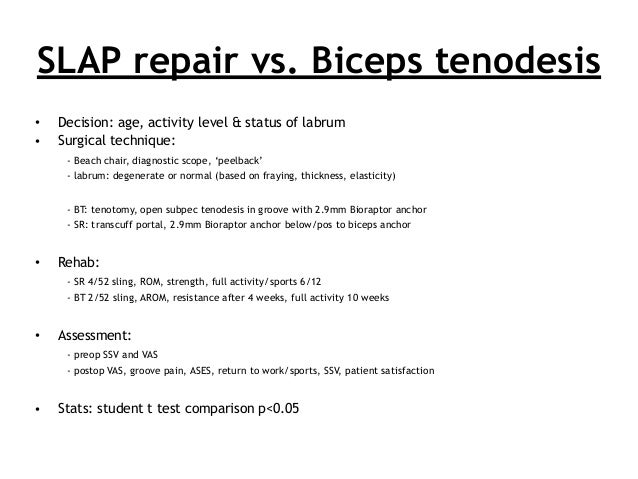 Journal club surgical treatment of isolated type III slap lesions-