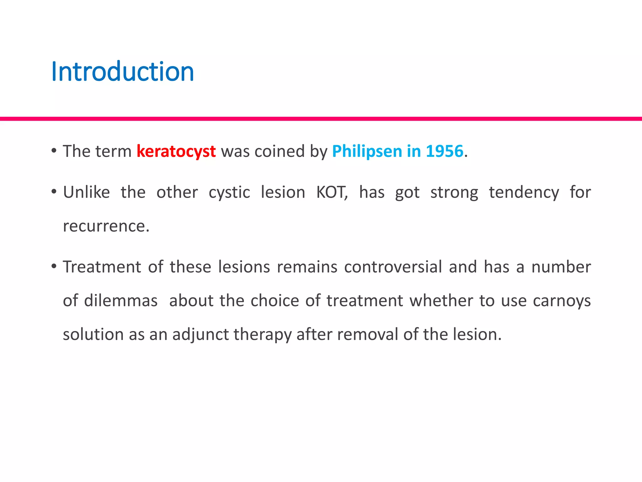CARNOY’S SOLUTION AS A SURGICAL MEDICAMENT IN THE TREATMENT OF ...