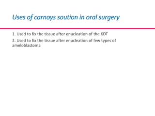 CARNOY’S SOLUTION AS A SURGICAL MEDICAMENT IN THE TREATMENT OF ...