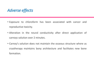 CARNOY’S SOLUTION AS A SURGICAL MEDICAMENT IN THE TREATMENT OF ...