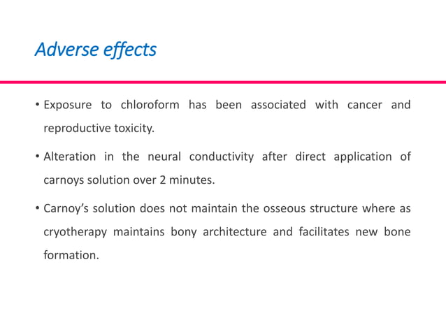 CARNOY’S SOLUTION AS A SURGICAL MEDICAMENT IN THE TREATMENT OF ...