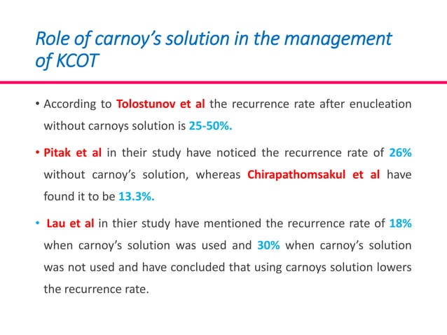CARNOY’S SOLUTION AS A SURGICAL MEDICAMENT IN THE TREATMENT OF ...