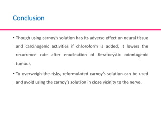 CARNOY’S SOLUTION AS A SURGICAL MEDICAMENT IN THE TREATMENT OF ...