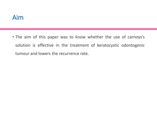 CARNOY’S SOLUTION AS A SURGICAL MEDICAMENT IN THE TREATMENT OF ...