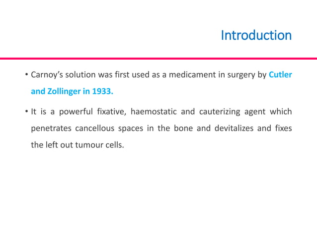 CARNOY’S SOLUTION AS A SURGICAL MEDICAMENT IN THE TREATMENT OF ...