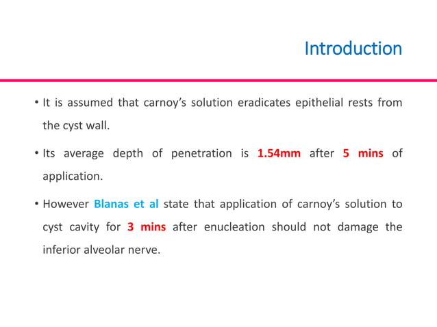 CARNOY’S SOLUTION AS A SURGICAL MEDICAMENT IN THE TREATMENT OF ...