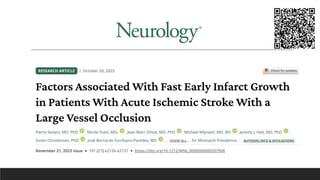 Factors associated with early infarct growth | PPT | Free Download