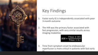 Factors associated with early infarct growth | PPT