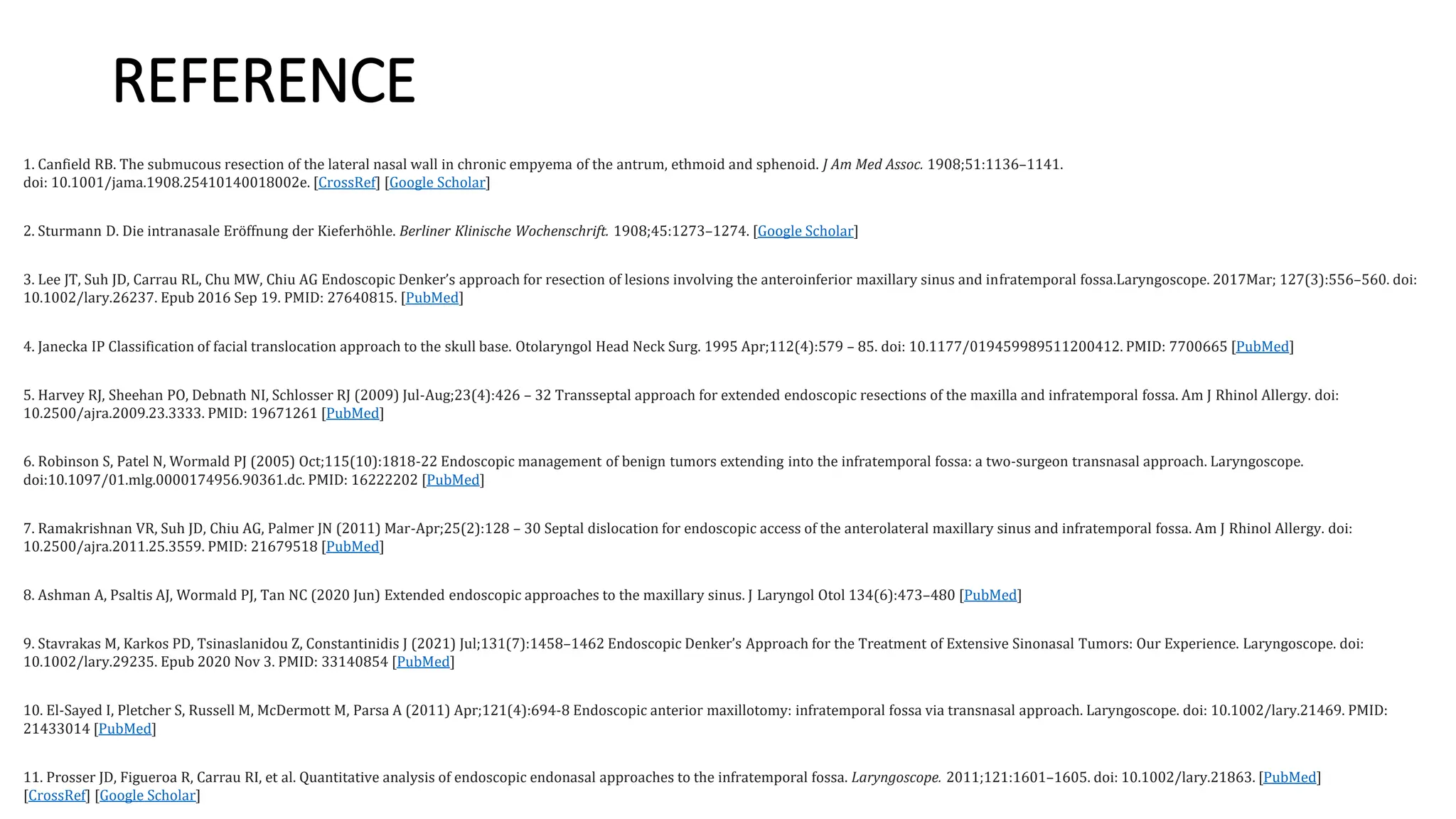 JOURNAL CLUB 2 endoscopic reverse denkers approach.pptx