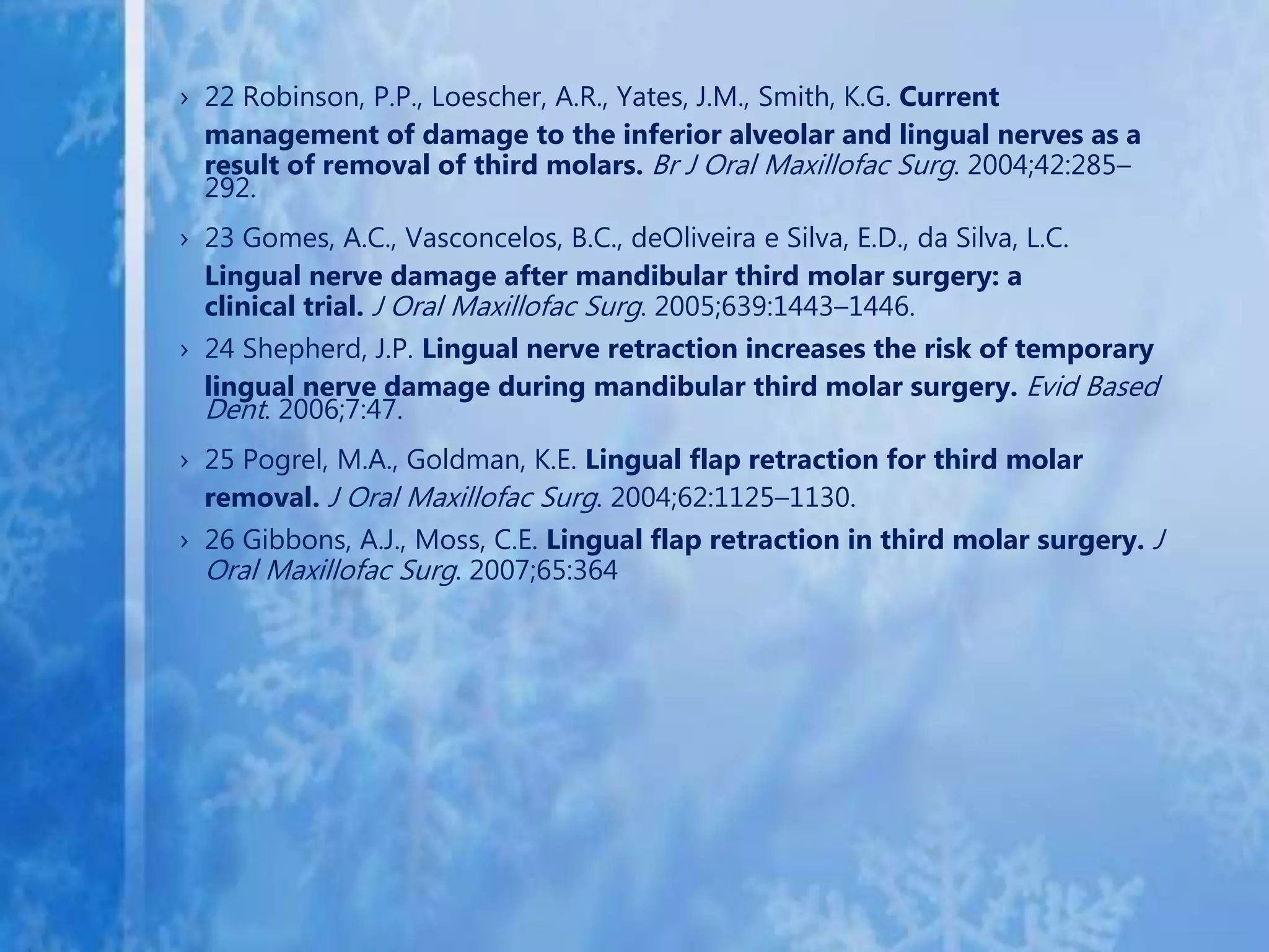 Assessment of lingual nerve injury using different surgical variables ...