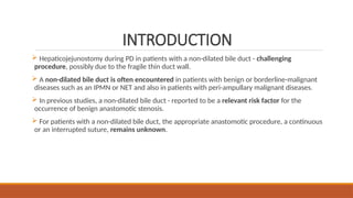 journal club , of technique of heptico jejunostomy | PPTX