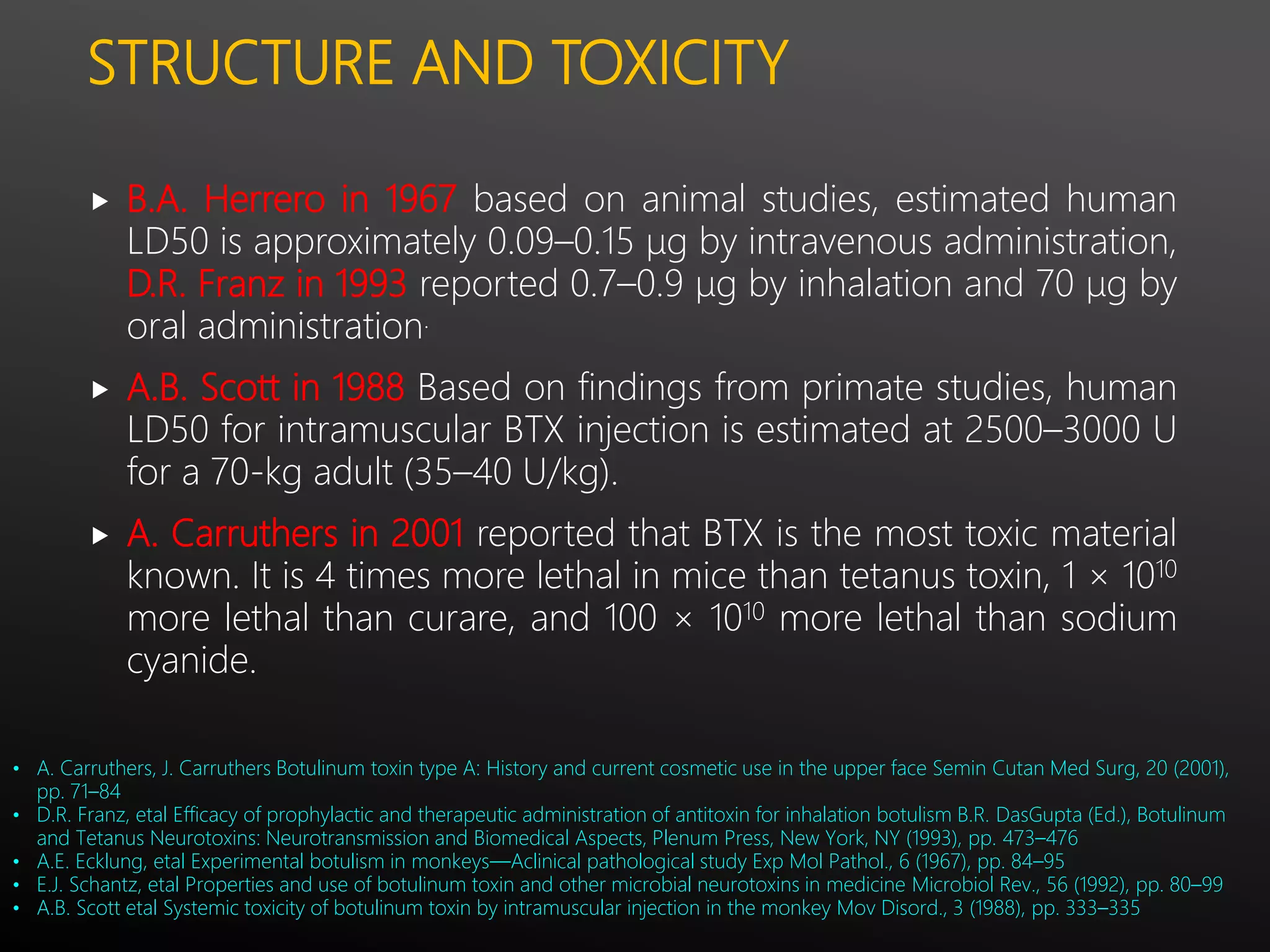 Clinical use of botulinum toxins in oral and maxillofacial surgery | PPTX