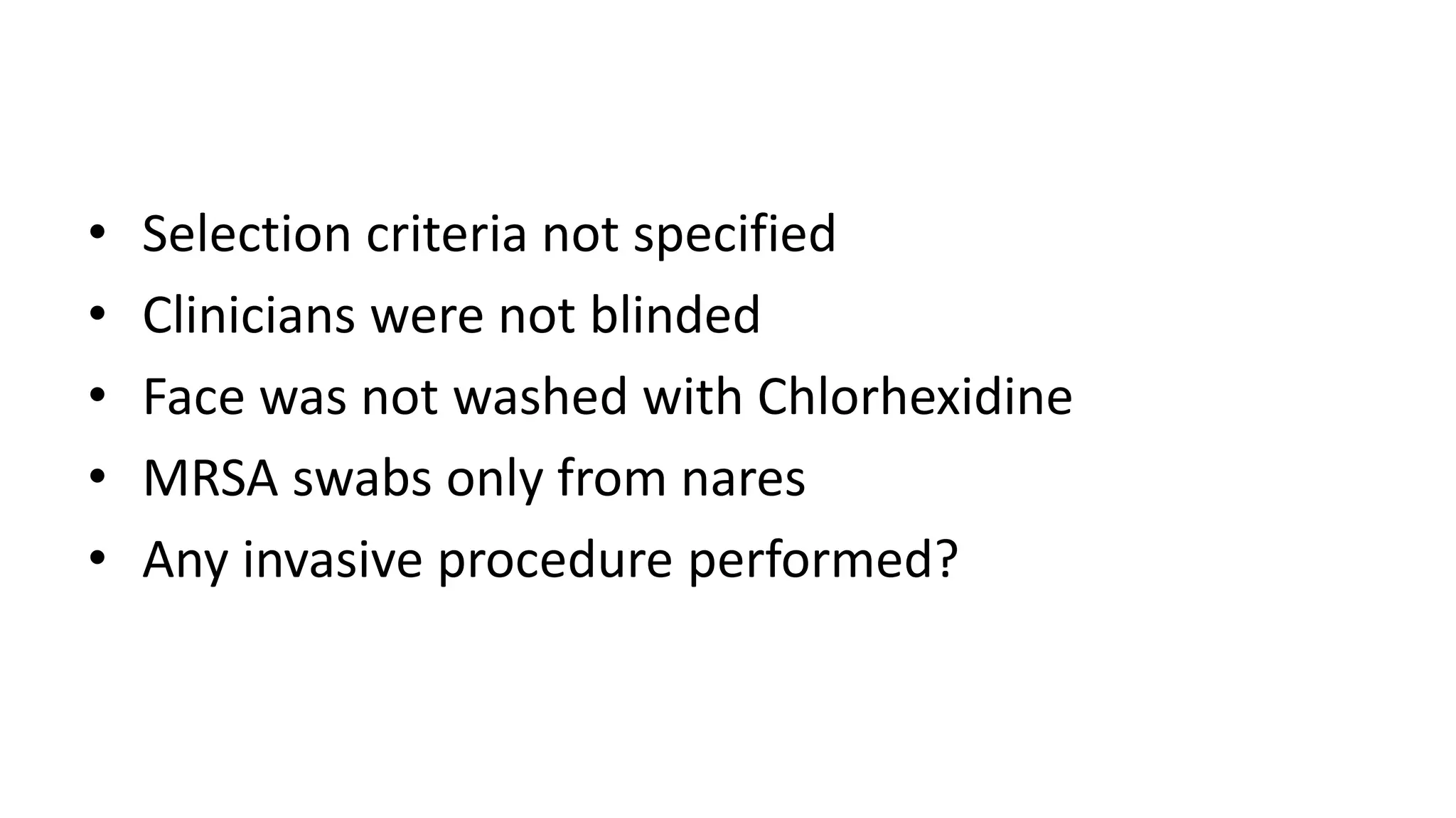 Journal club chlorhexidine bath trial. | PPTX