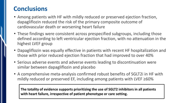 The DELIVER Trial: Dapagliflozin in Heart Failure with Mildly Reduced or Preserved Ejection ...