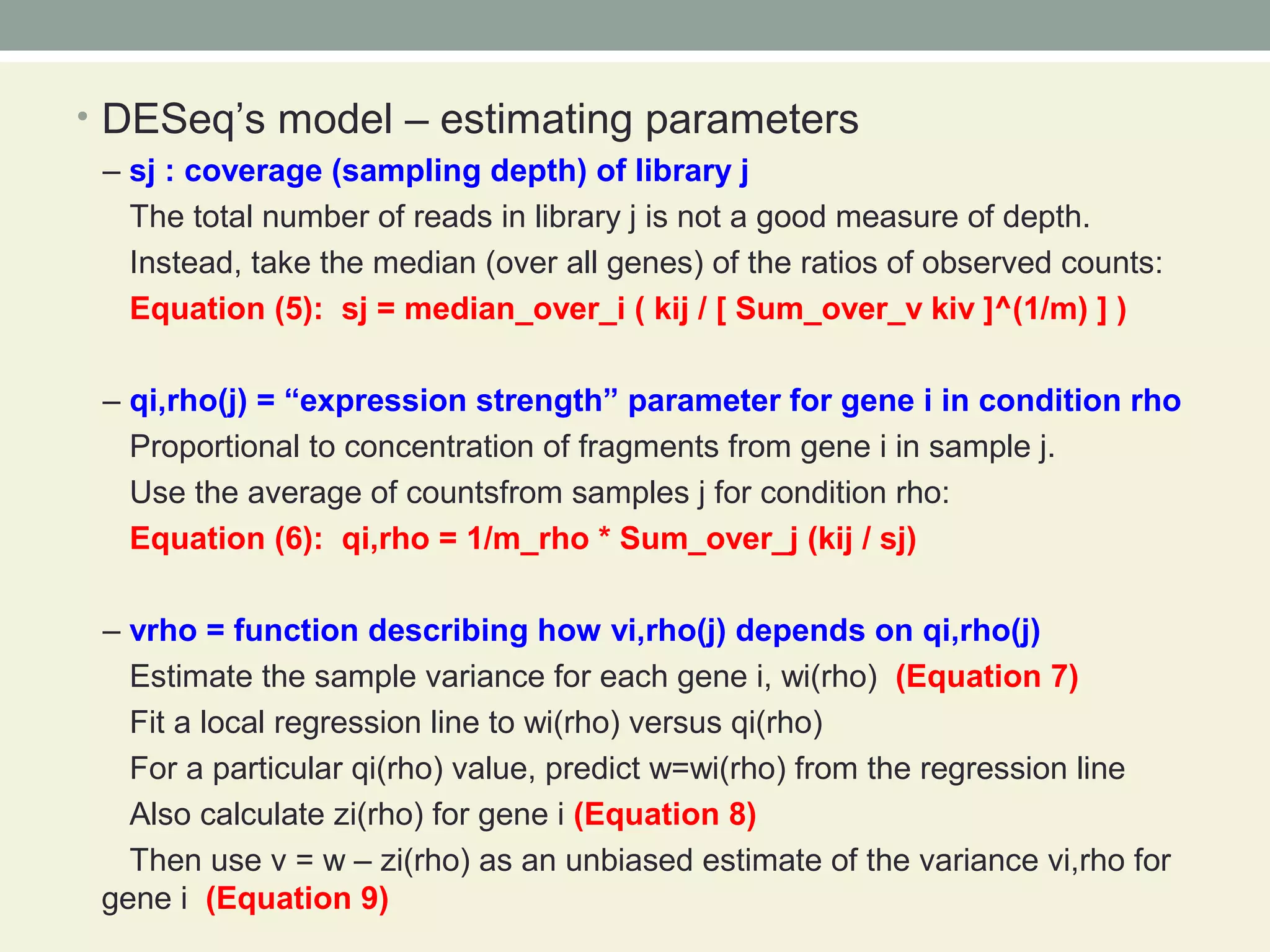 DESeq Paper Journal club | PPT