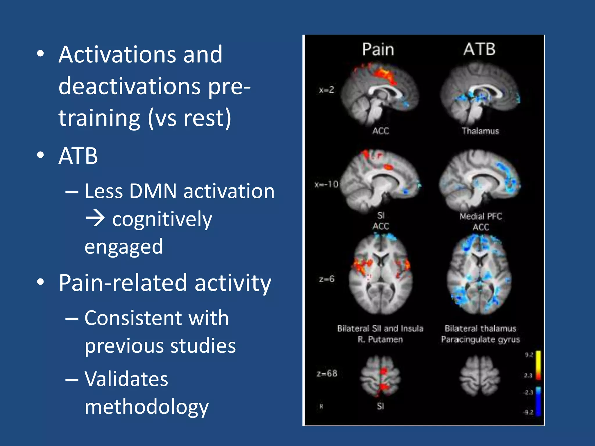 Brain Mechanisms, Pain Modulation, & Mindfulness Meditation | PPTX