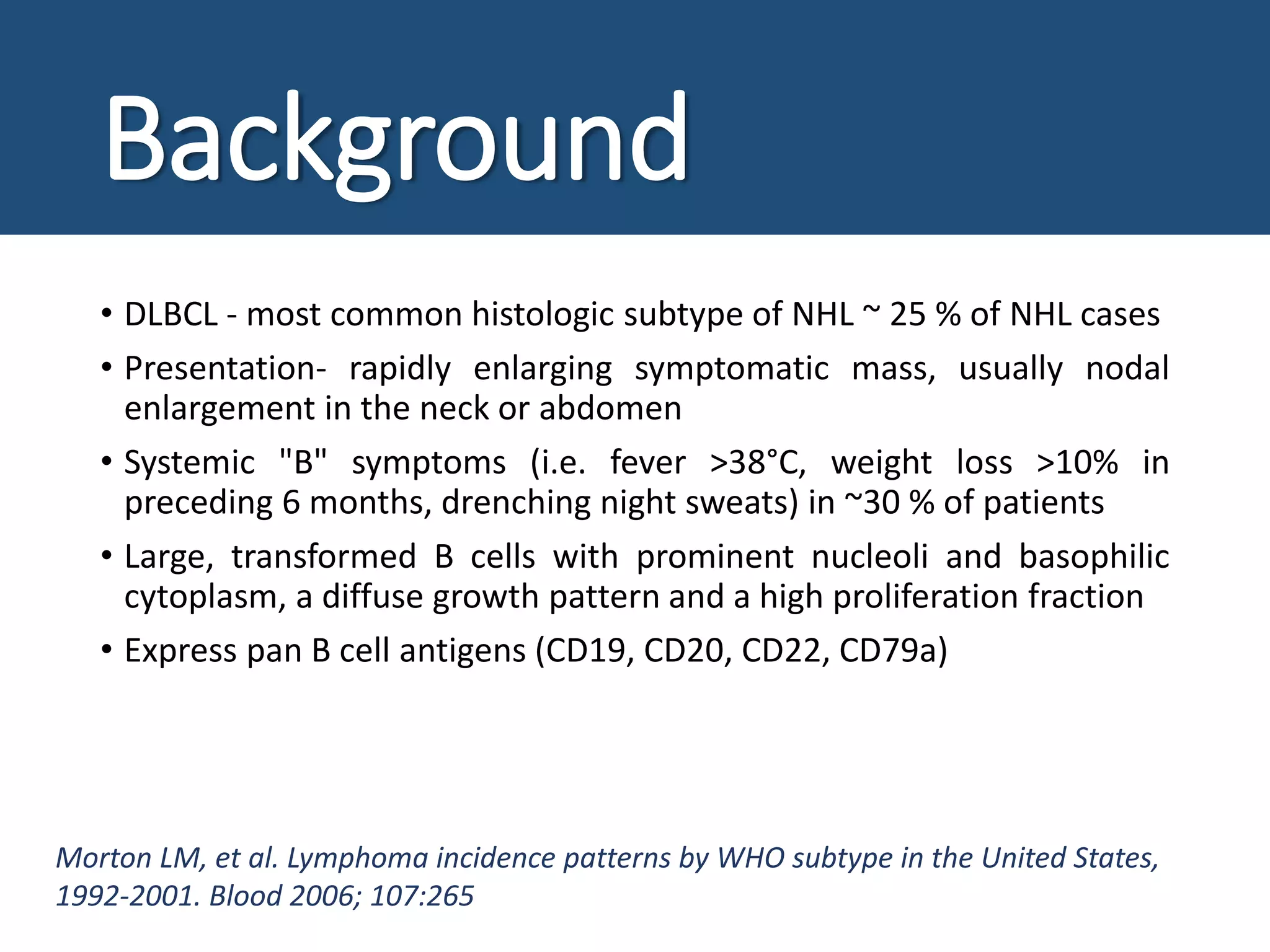 Limited stage DLBCL role of radiotherapy | PPT