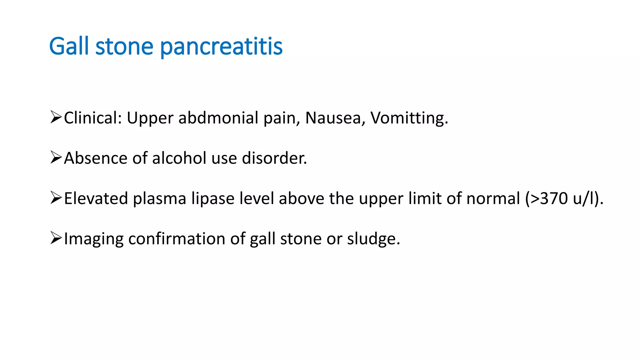 Journal club : Gallstone pancreatitis | PPTX