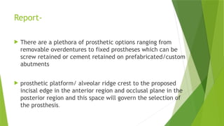 Journal club interarch distance attachments Prosthodontics | PPT