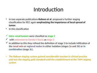 STAGING OF RENAL CELL CARCINOMA : CURRENT PROGRESS AND POTENTIAL ...