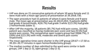 Journal club laser 15-2-24 ajud74nanakka pptx | PPTX | Digestive Disorders | Diseases and Conditions