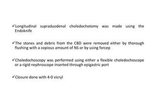 Journal club LCBDE+LC vs ERCP+LC | PPTX