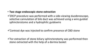 Journal club LCBDE+LC vs ERCP+LC | PPTX