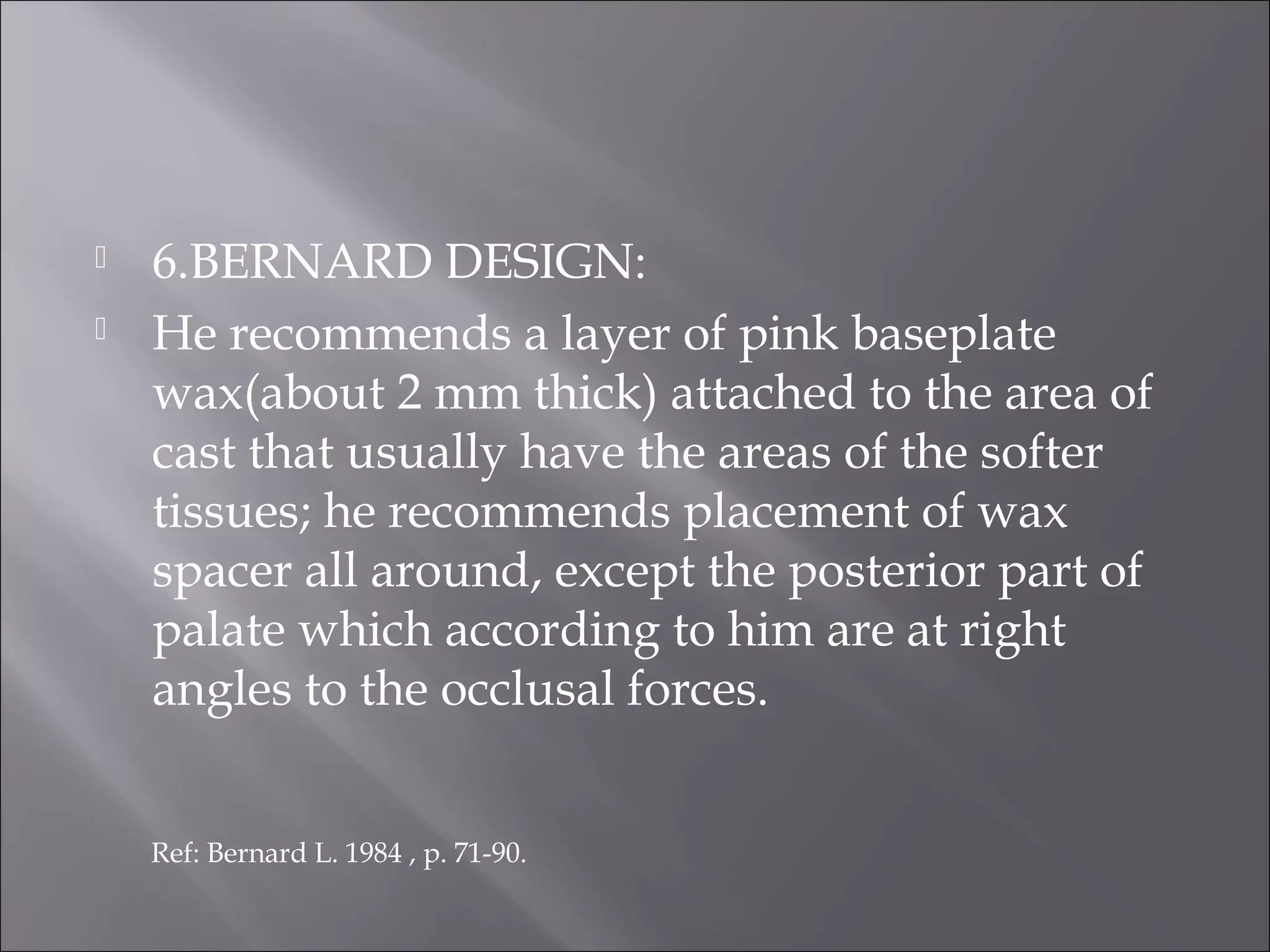 Journal club of wax spacer | PPT