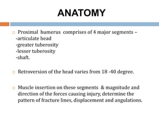 Conservative management in 3 and 4 part proximal humerus fracture | PPT