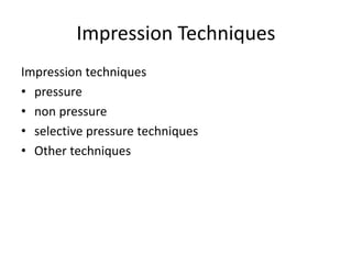 Journal club on physiological impression techniques | PPTX | Dental ...
